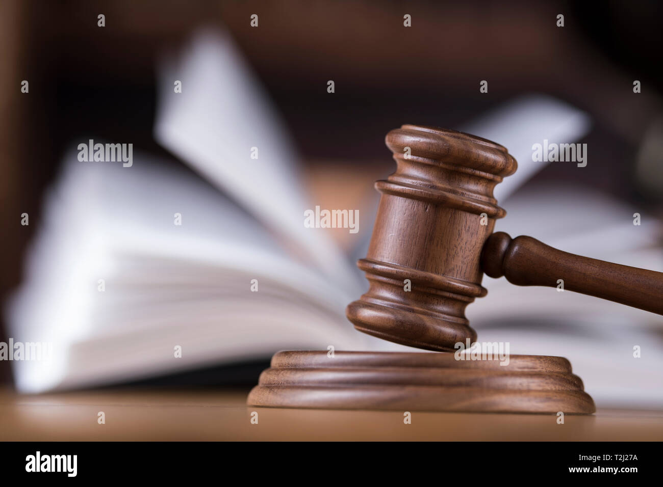 Law theme, mallet of judge, wooden gavel Stock Photo - Alamy