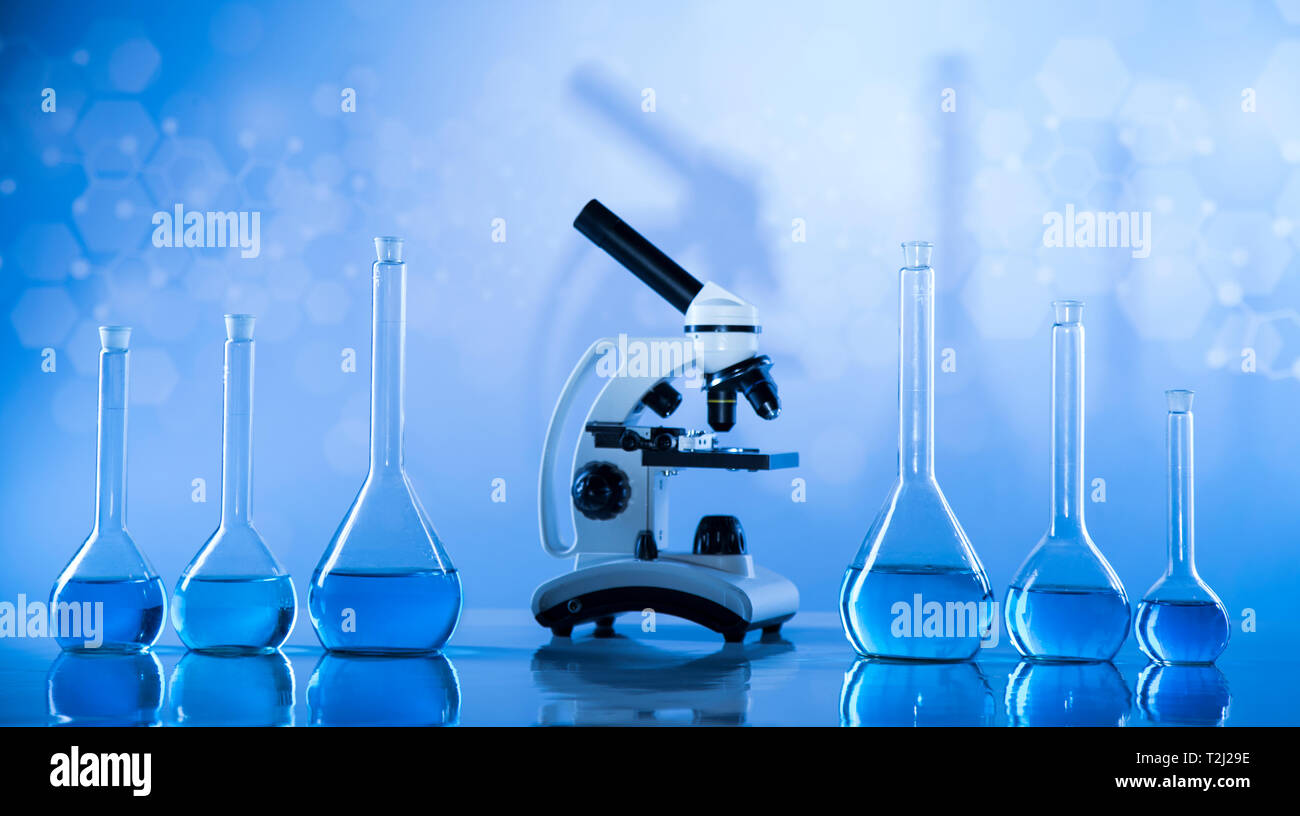 Science experiment,Laboratory equipment, Development background Stock ...