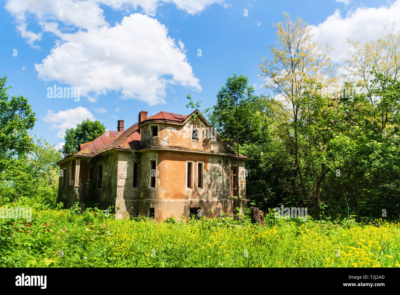 Abandoned house in a natural environment Stock Photo - Alamy