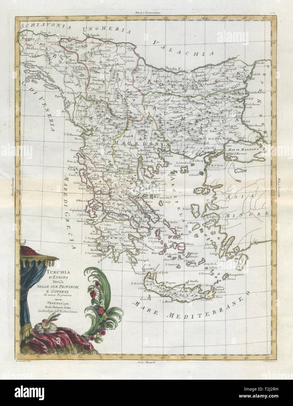 Map turkey greece bulgaria hi-res stock photography and images - Alamy