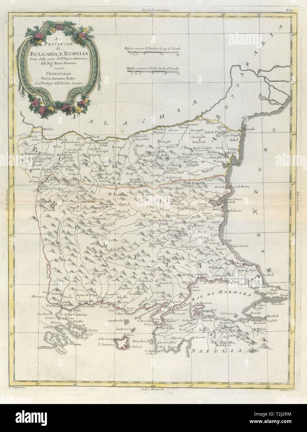 "Le Provincie di Bulgaria, e Rumelia…". European Turkey & Thrace. ZATTA ...