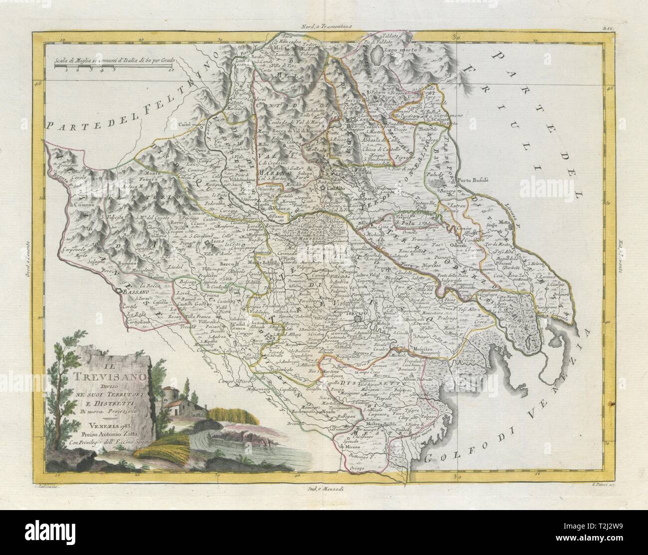 Map of treviso hi-res stock photography and images - Alamy