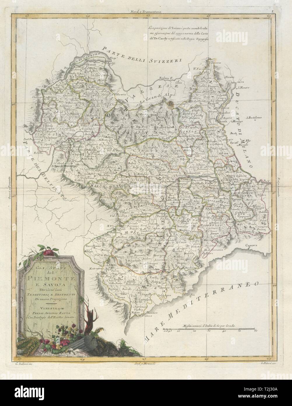 Map of the italian alps hi-res stock photography and images - Alamy