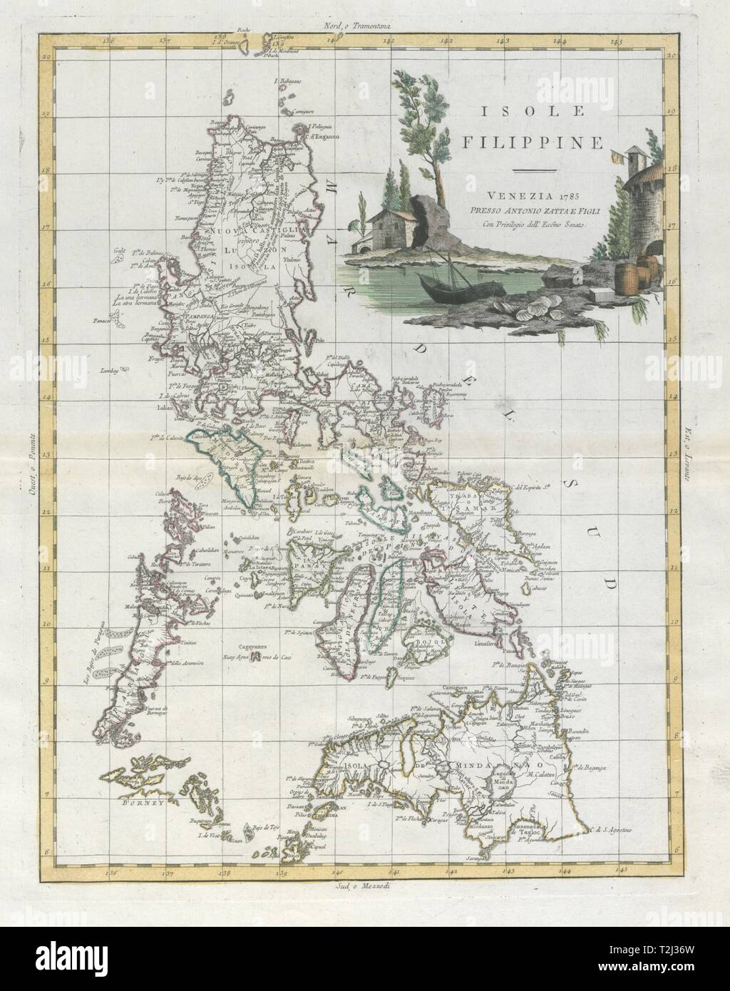 Philippine islands map hi-res stock photography and images - Alamy