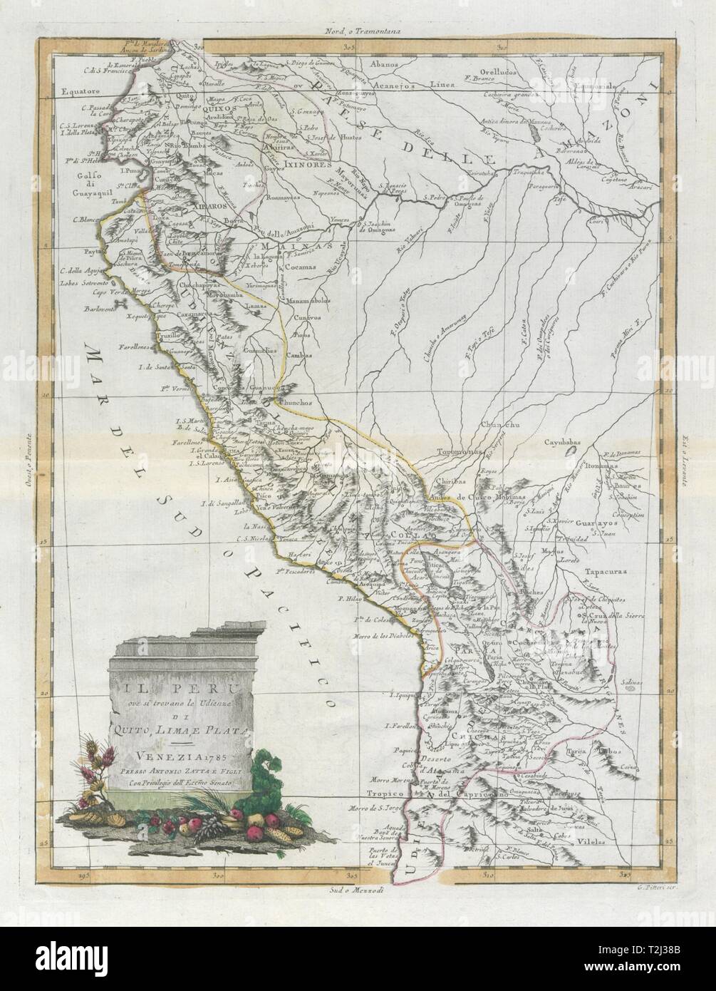 Antique map of lima hi-res stock photography and images - Alamy