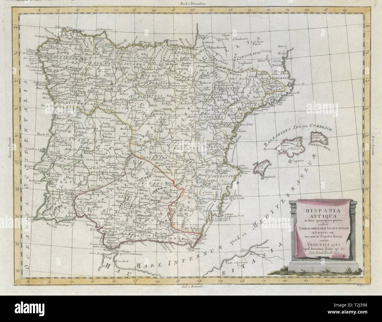 "Hispania Antiqua…" Ancient / Roman Iberia. Spain & Portugal. ZATTA ...