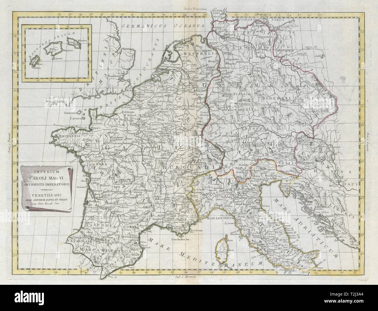 Carolingian empire map hi-res stock photography and images - Alamy