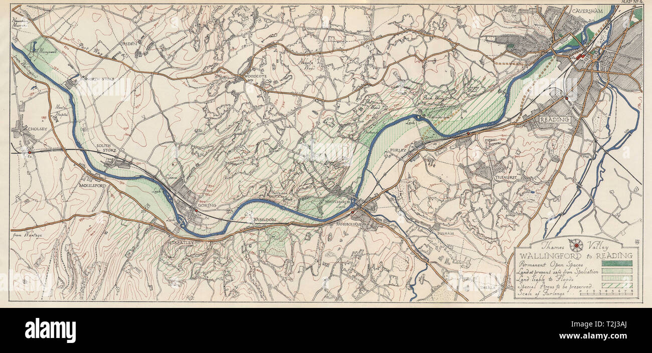Caversham map hi-res stock photography and images - Alamy