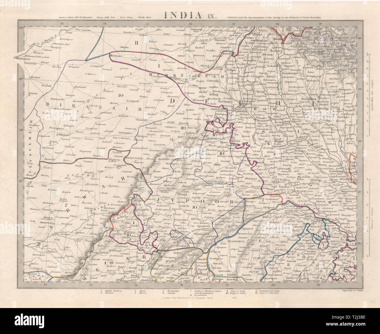 INDIA IX. RAJASTHAN Delhi Jaipur Marwar Mewar Bikaner Bundelkhand. SDUK ...