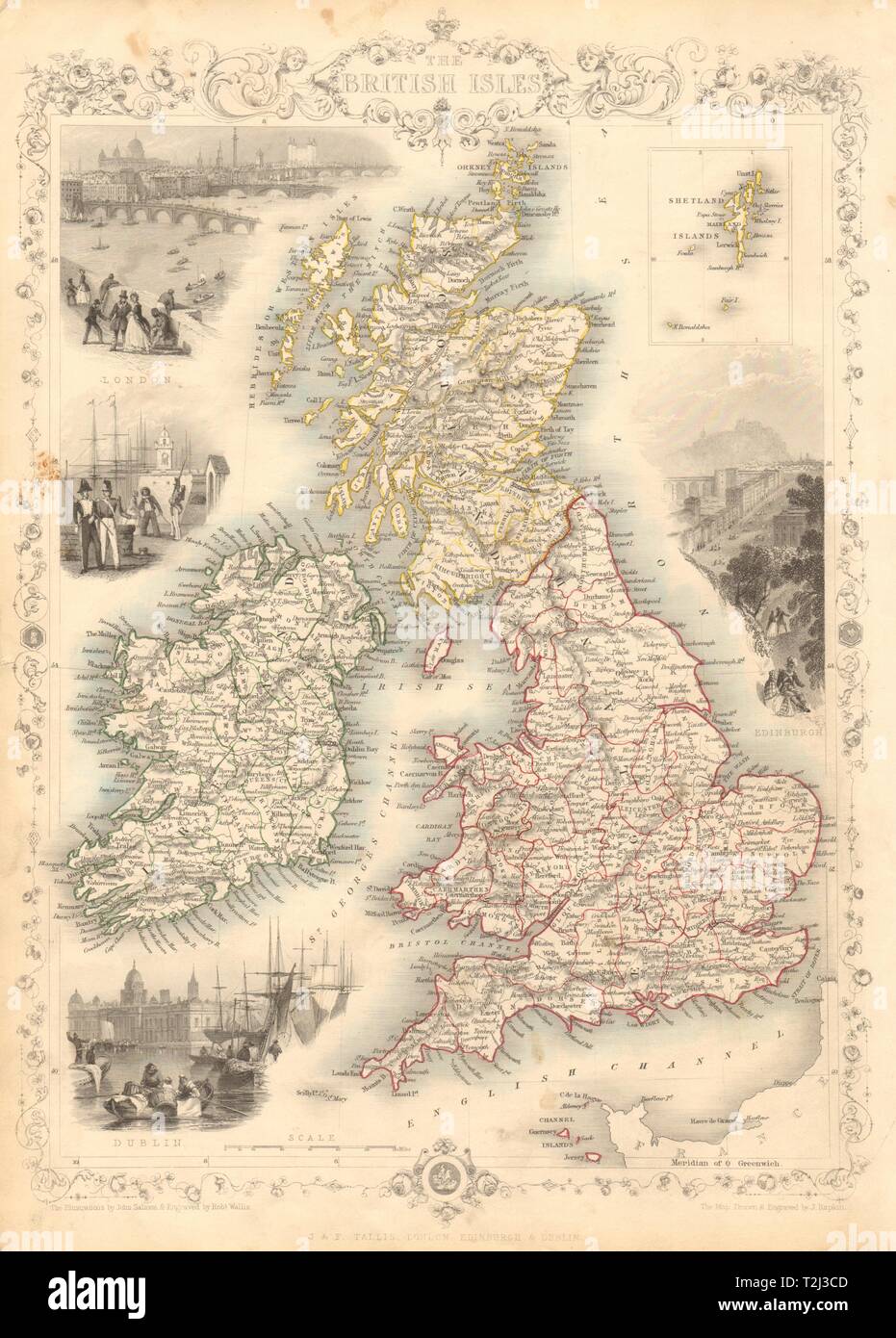 BRITISH ISLES. Counties. England Wales Scotland Ireland. RAPKIN/TALLIS ...