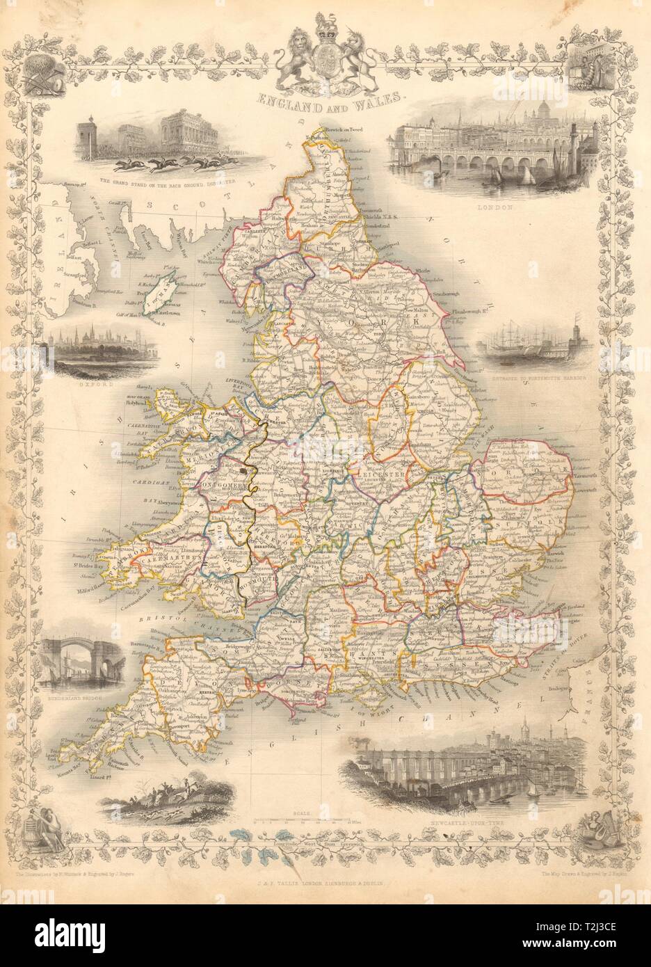 ENGLAND & WALES. London Newcastle Doncaster races views. RAPKIN/TALLIS ...