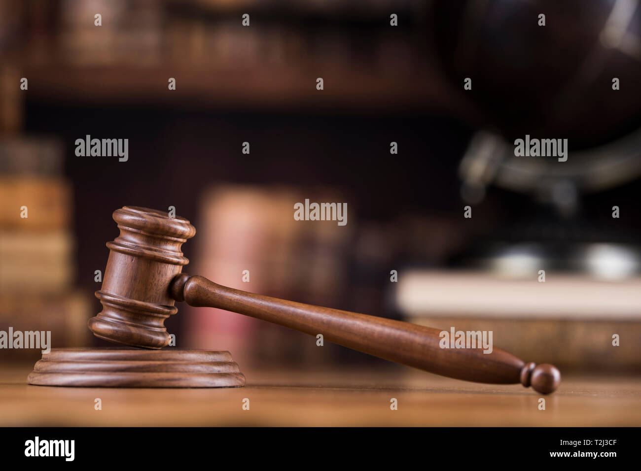 Law theme, mallet of judge, wooden gavel Stock Photo - Alamy