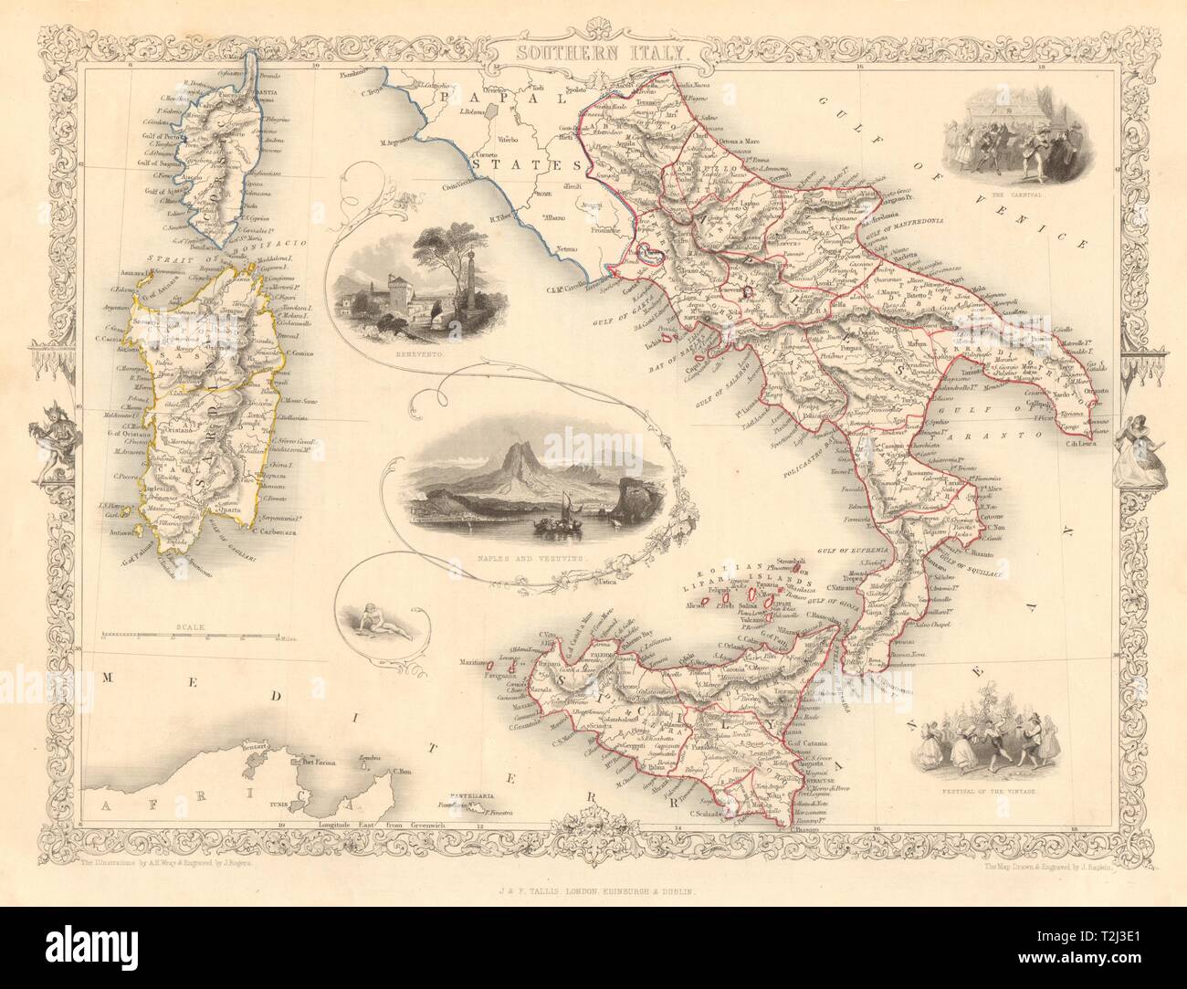 SOUTHERN ITALY. Naples/Vesuvius. Sicily Sardinia Corsica. RAPKIN/TALLIS ...