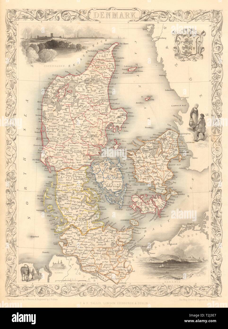 DENMARK. including Schleswig-Holstein/Slesvig-Holsten. TALLIS & RAPKIN ...