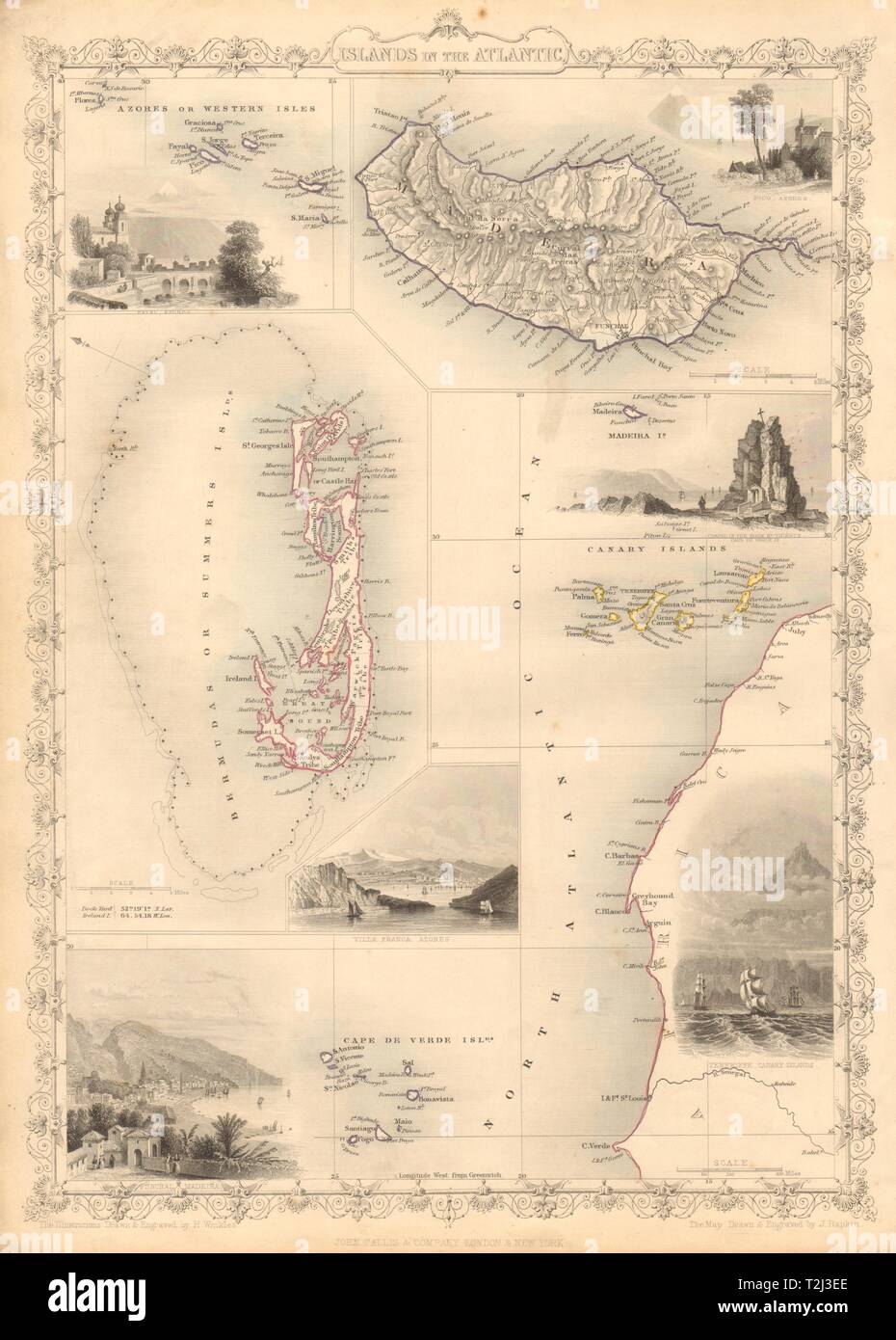 ATLANTIC ISLANDS. Bermuda Madeira Canaries Tenerife view. RAPKIN/TALLIS ...