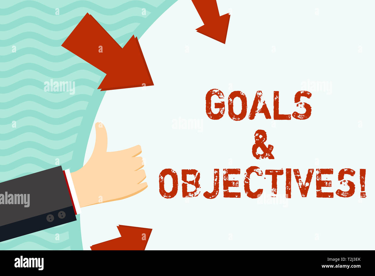 Handwriting text writing Goals And Objectives. Conceptual photo define ...