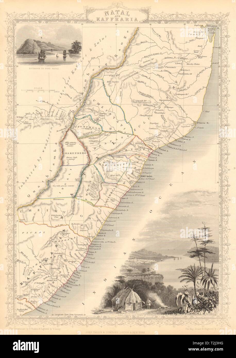 Map of south africa eastern cape hi-res stock photography and images ...