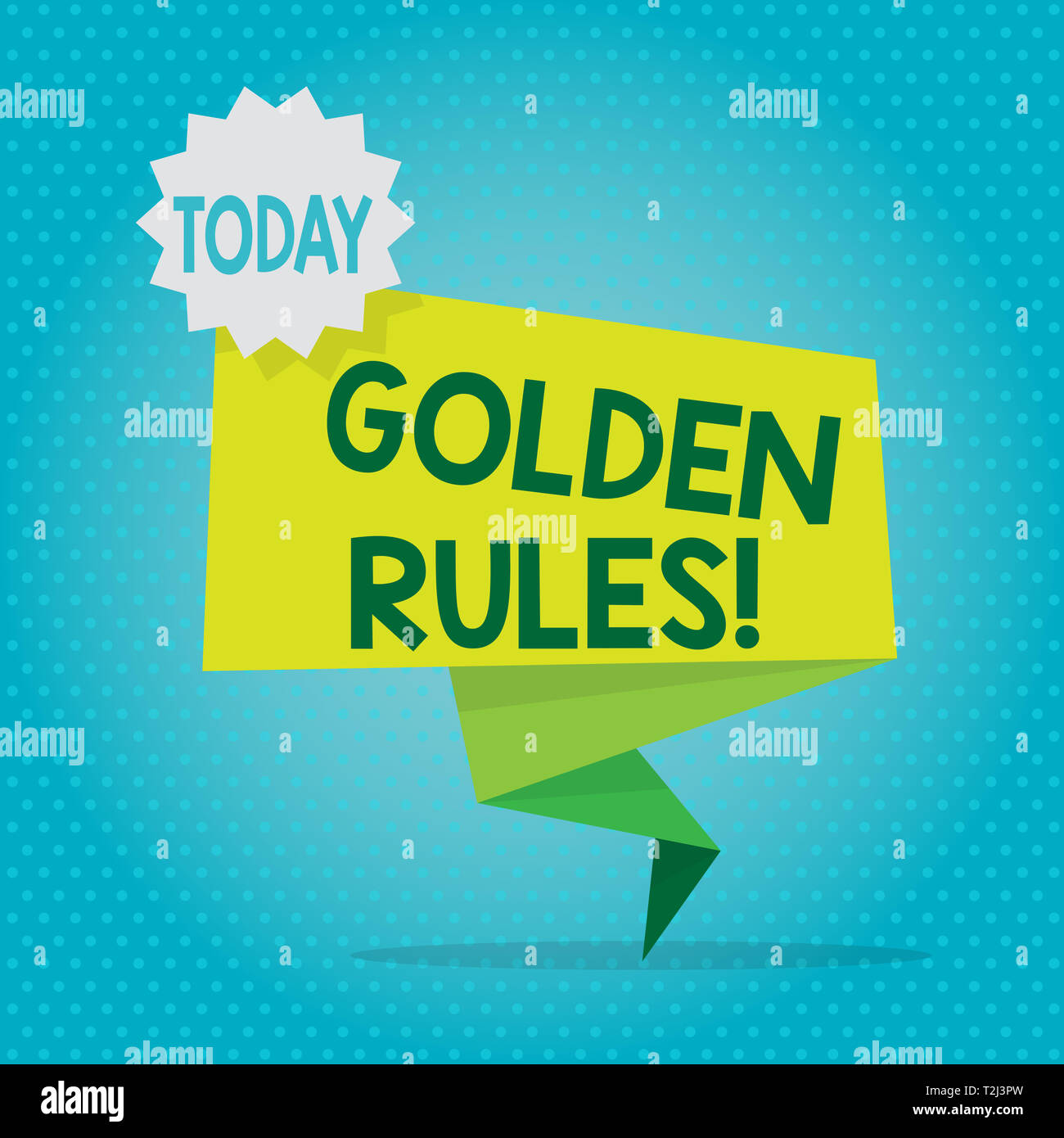 Text sign showing Golden Rules. Business photo showcasing principle ...