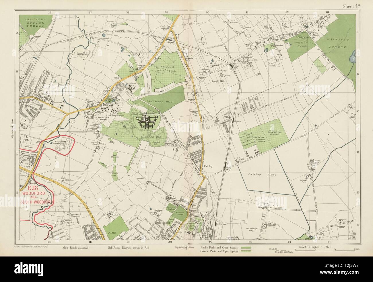 NE LONDON Woodford Bridge Chigwell Fairlop Barkingside Hainault. BACON ...