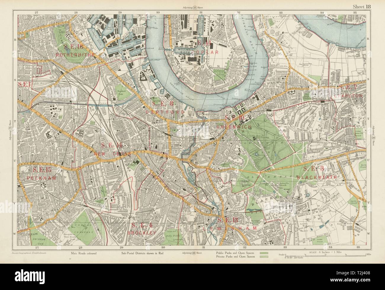 Blackheath london map hi-res stock photography and images - Alamy