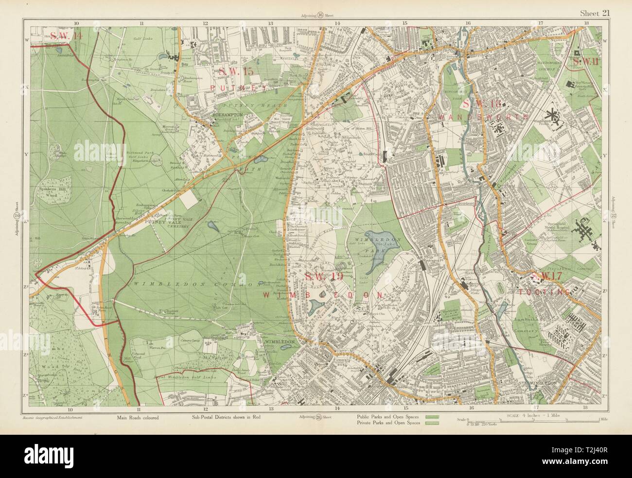 WIMBLEDON. Putney Tooting Wandsworth Richmond Park Roehampton. BACON ...