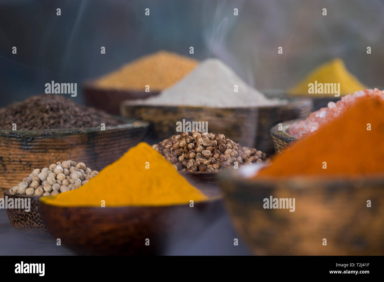 Smoke background , Spice Still Life Stock Photo - Alamy
