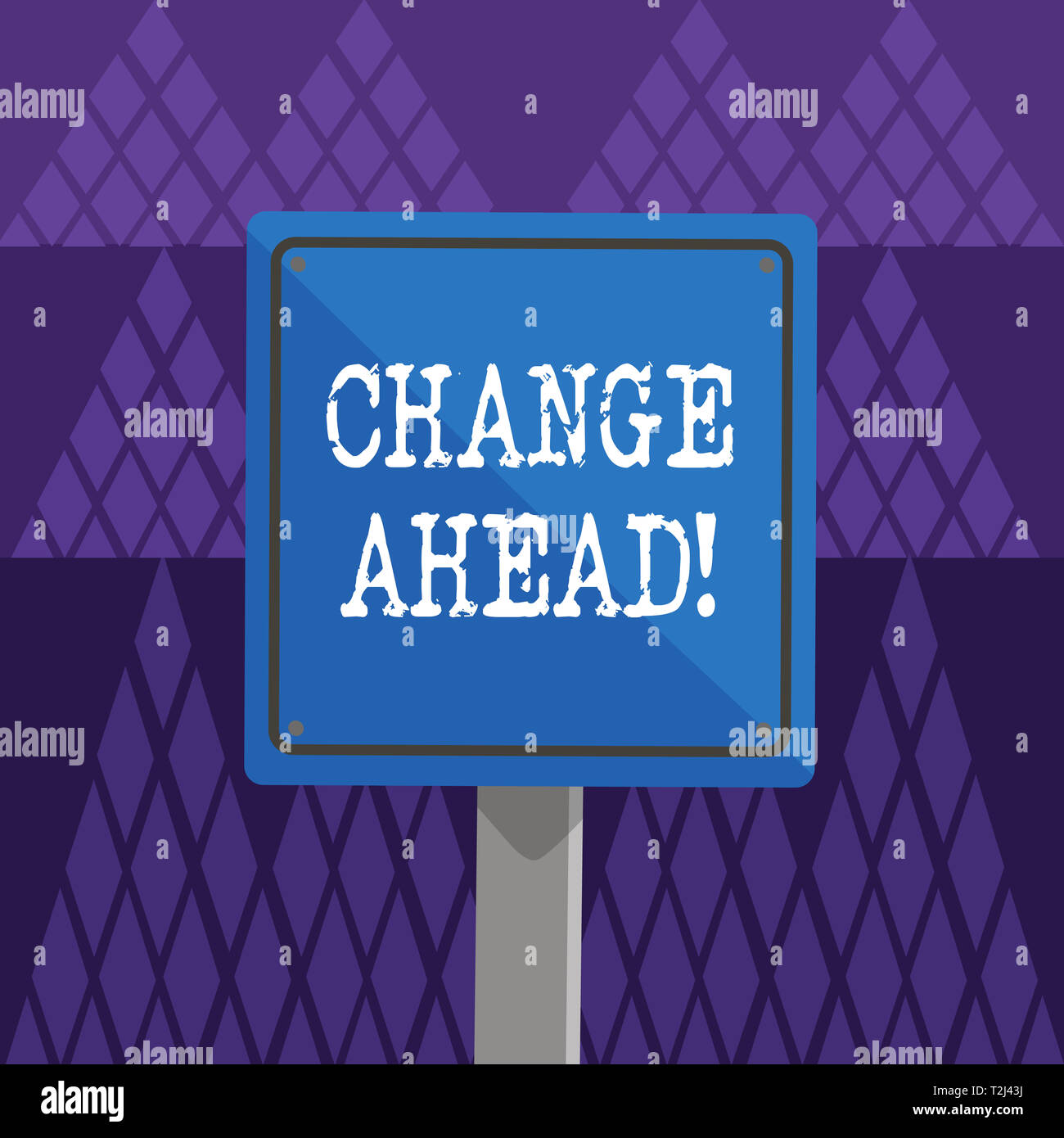 Conceptual hand writing showing Change Ahead. Concept meaning act or ...