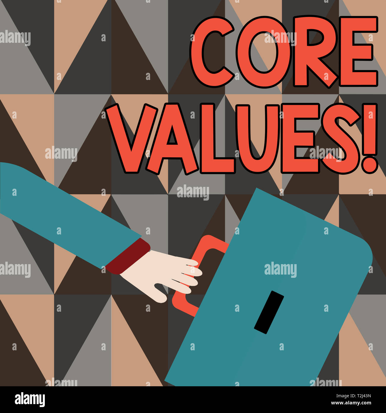 Word writing text Core Values. Business photo showcasing principle that ...