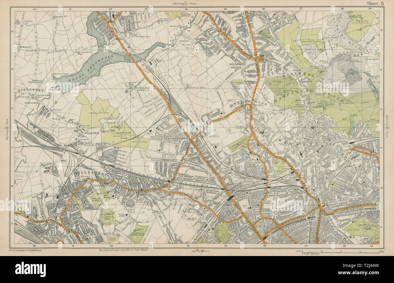 HAMPSTEAD WILLESDEN Cricklewood Golders Green Kilburn Belsize Pk BACON ...