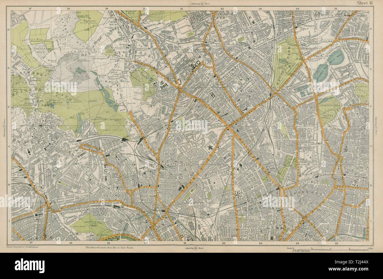 Map Islington London 20th High Resolution Stock Photography and Images ...