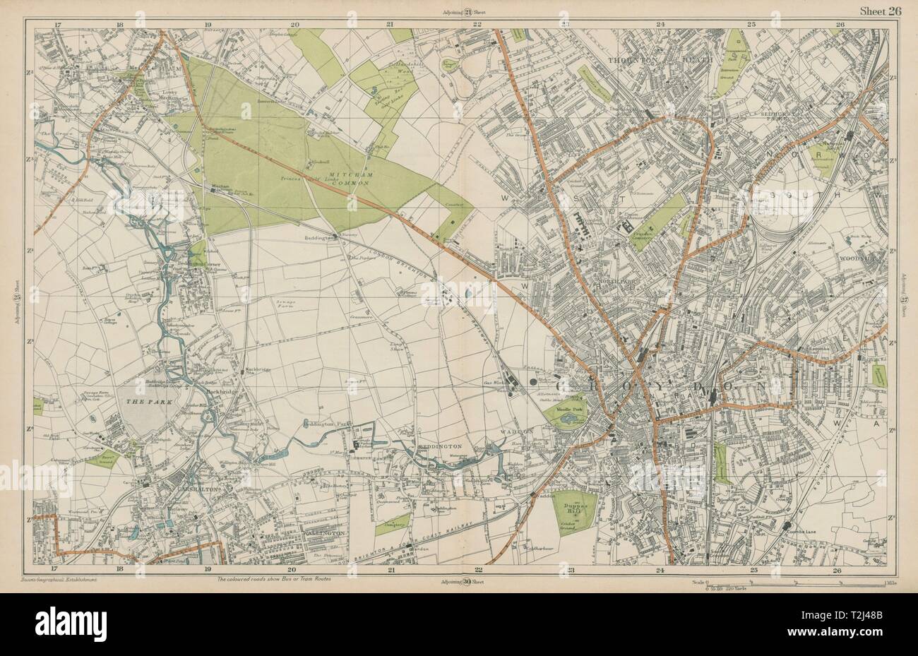 CROYDON Mitcham Carshalton Wallington Thornton Heath Beddington. BACON ...