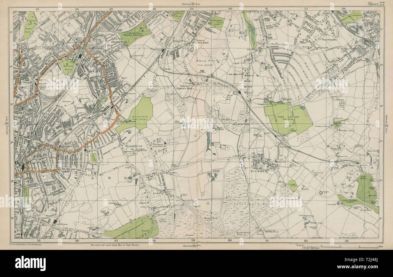 Map of beckenham hi-res stock photography and images - Alamy