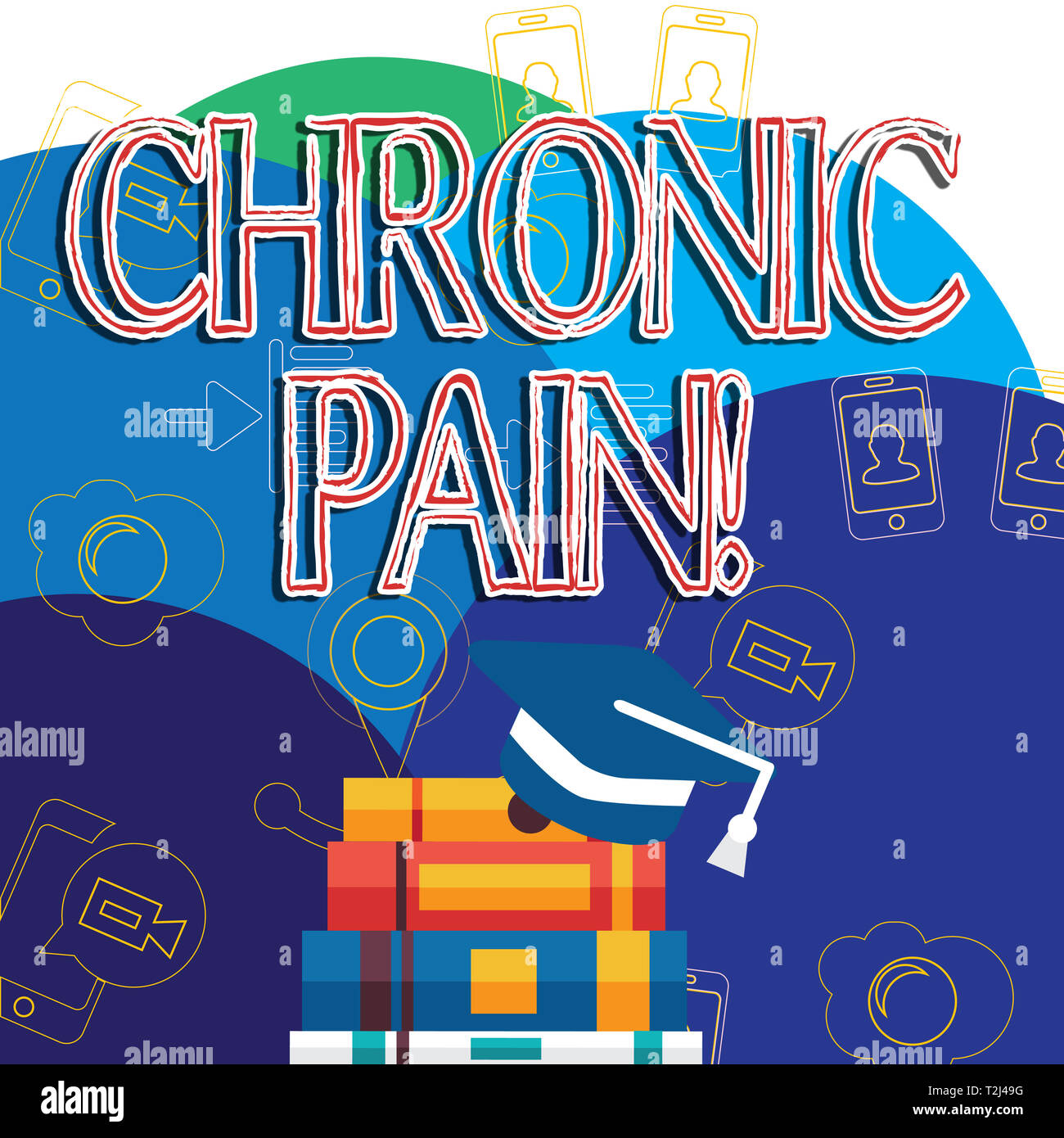 Writing note showing Chronic Pain. Business concept for normal ...