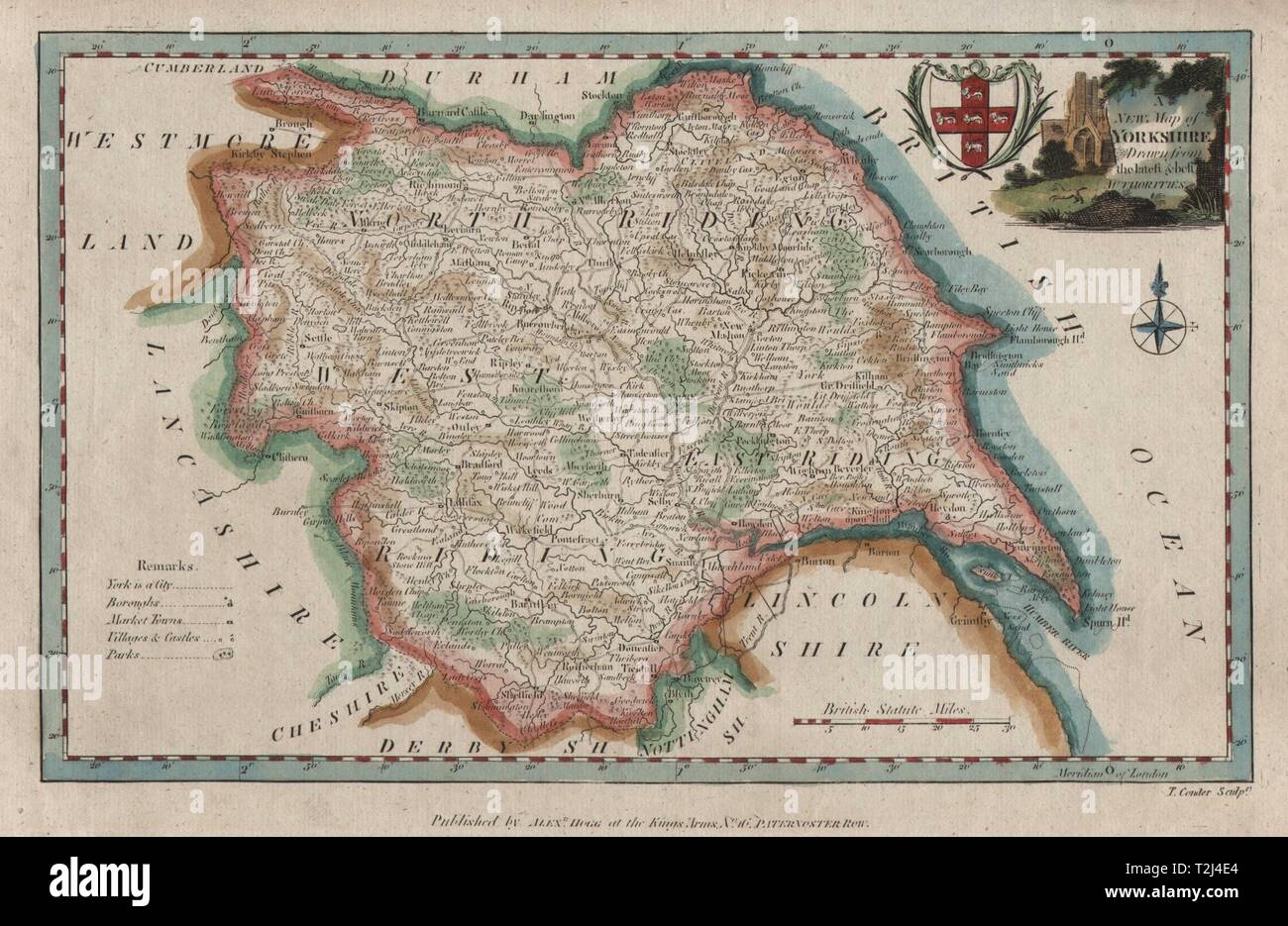 A new map of Yorkshire drawn from the latest & best authorities. CONDER ...