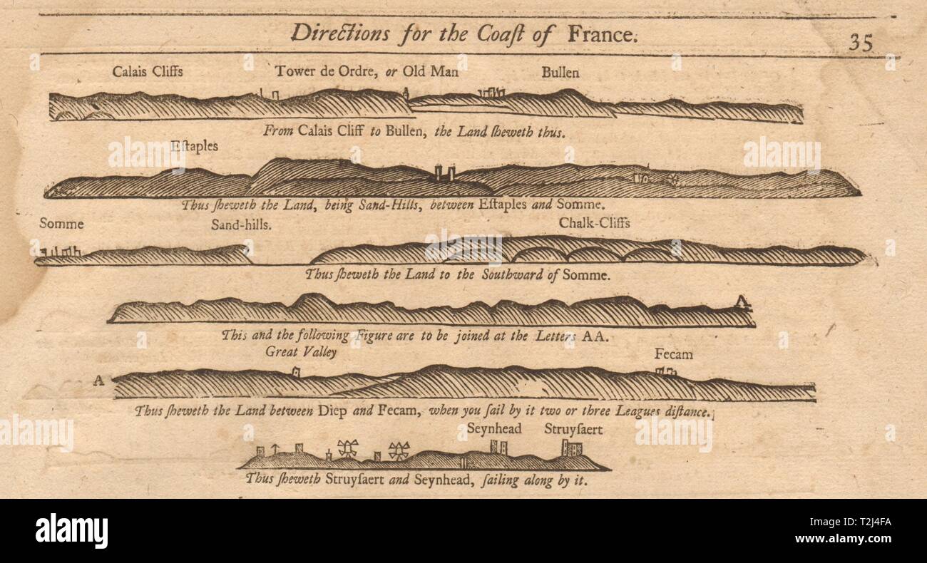 Southern england and france map hi-res stock photography and images - Alamy