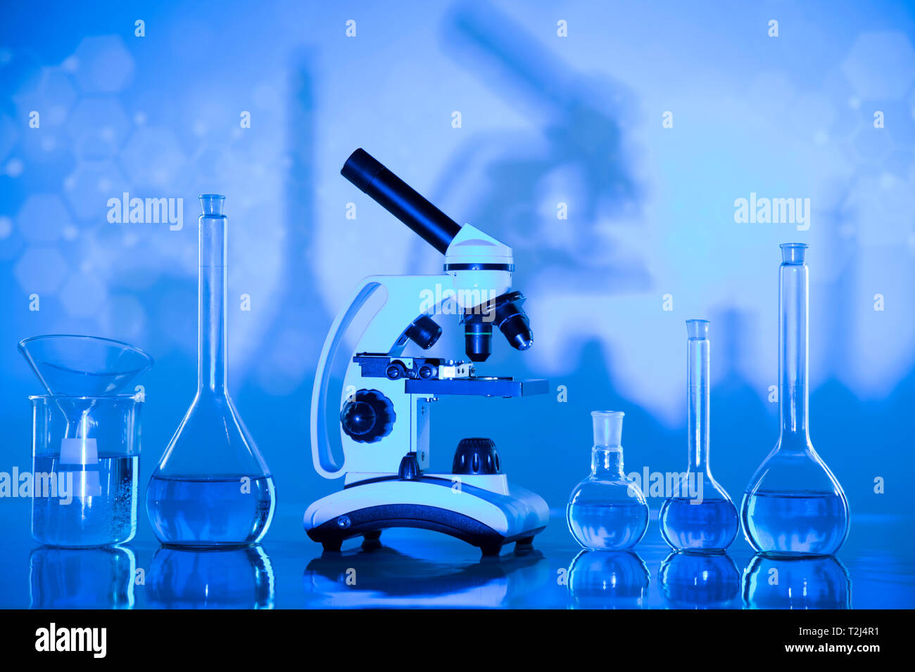 Assorted laboratory glassware equipment Stock Photo - Alamy