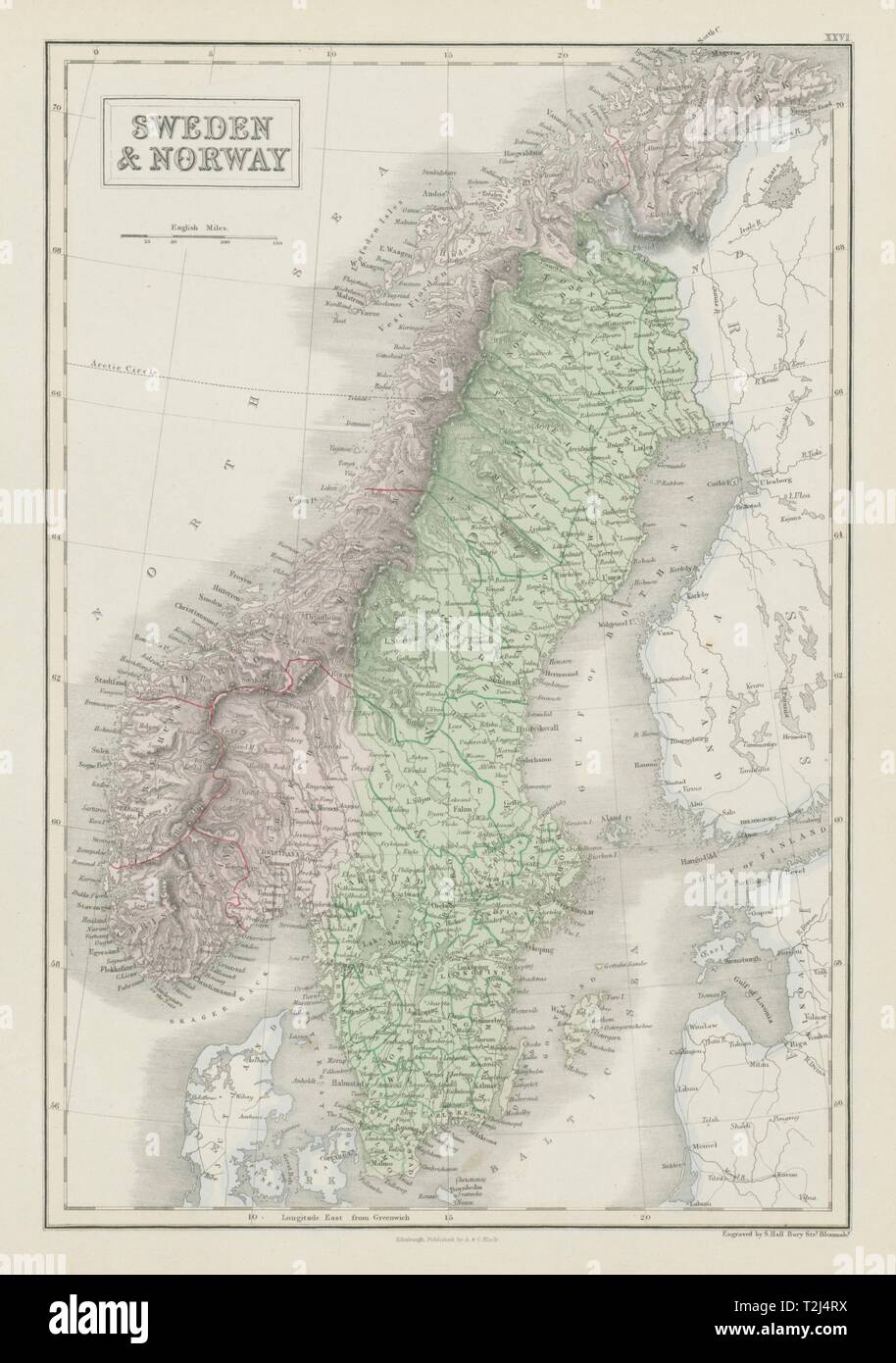Sweden black map hi-res stock photography and images - Alamy