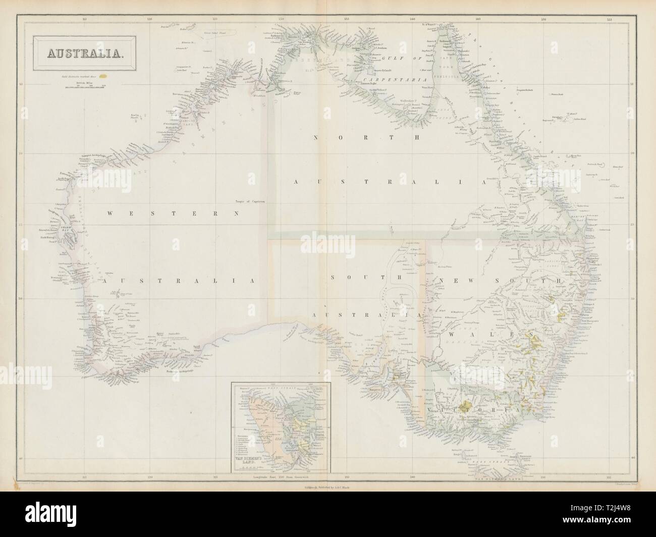 Gold rush map hi-res stock photography and images - Alamy