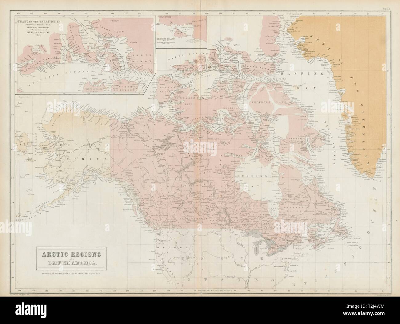 Canadian Arctic Archipelago. British America. Canada. Russian Alaska ...