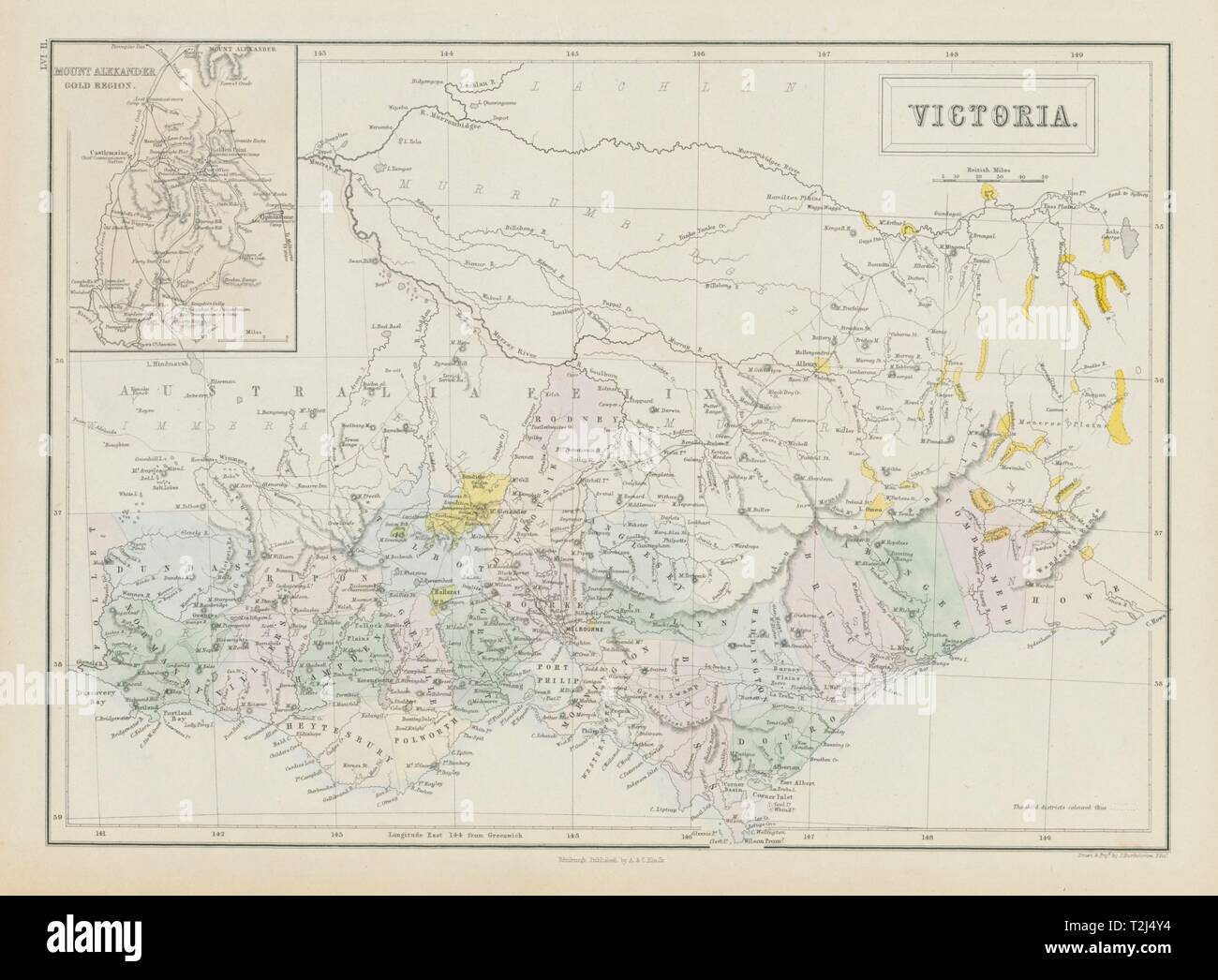 Gold Rush Migration Map