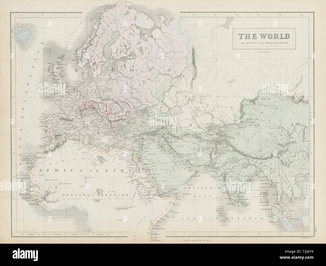 Map of the known world hi-res stock photography and images - Alamy