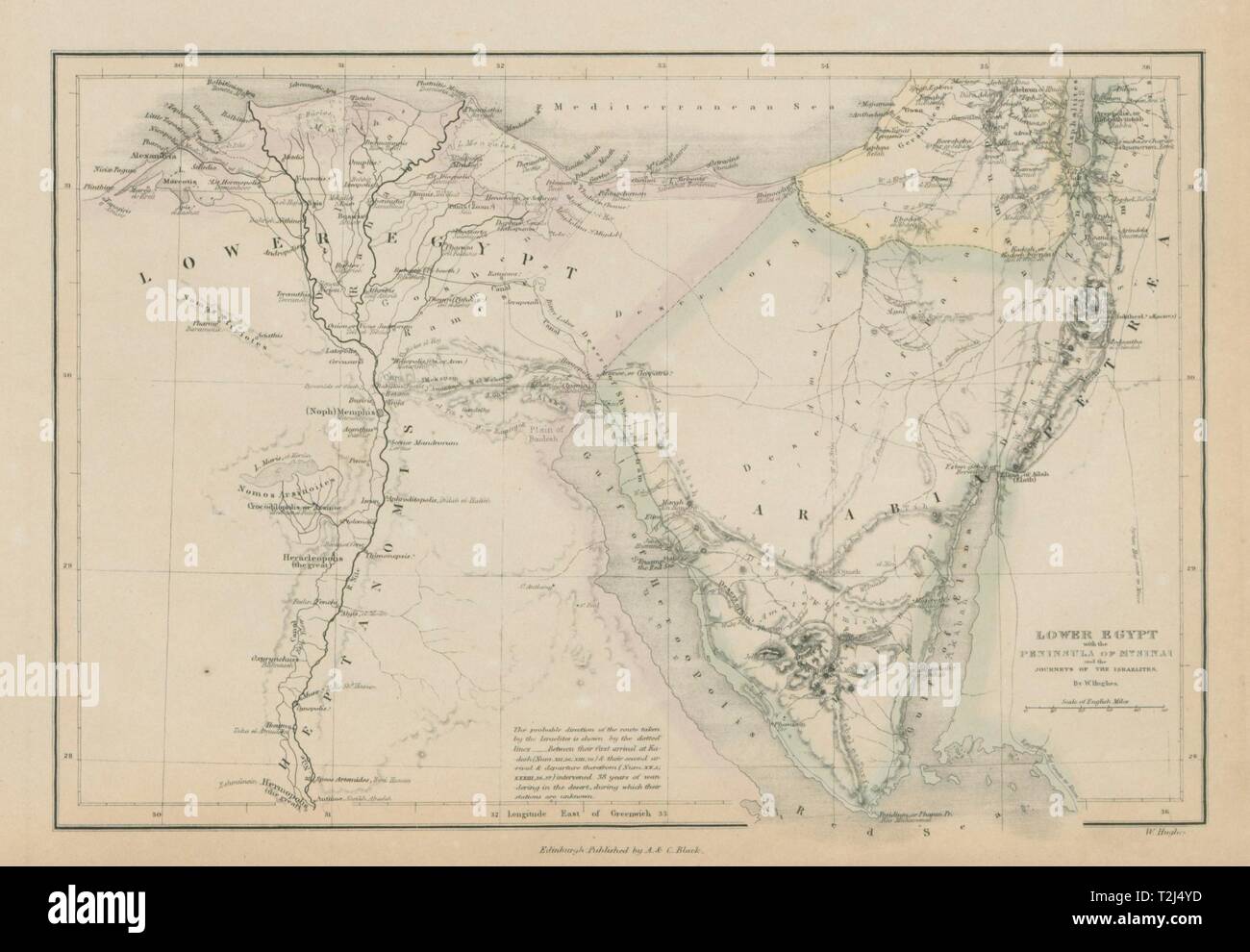 Map of sinai peninsula hi-res stock photography and images - Alamy