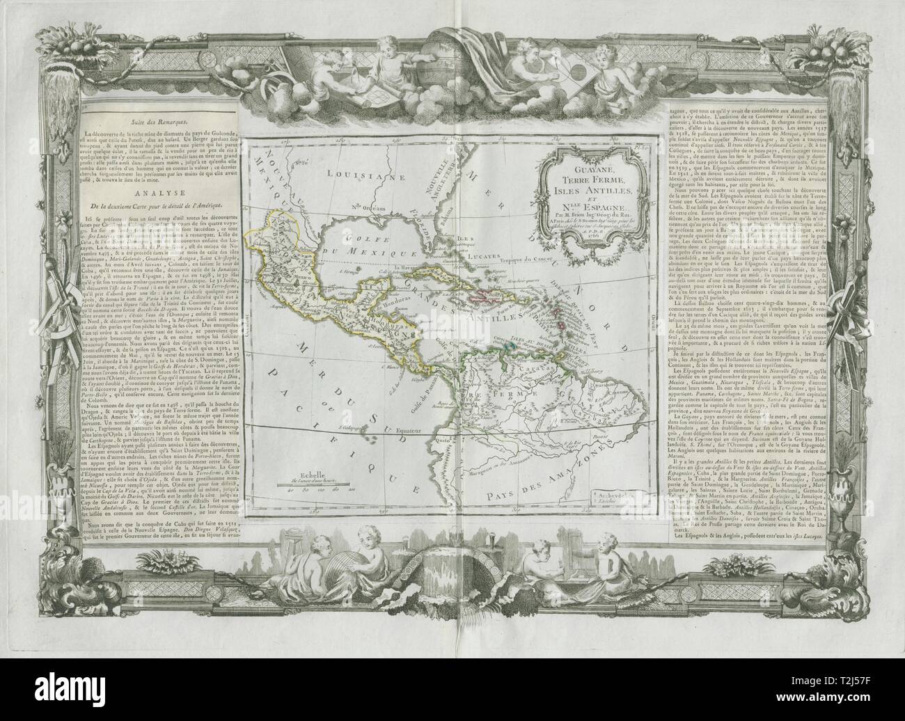 18th century caribbean map High Resolution Stock Photography and Images ...