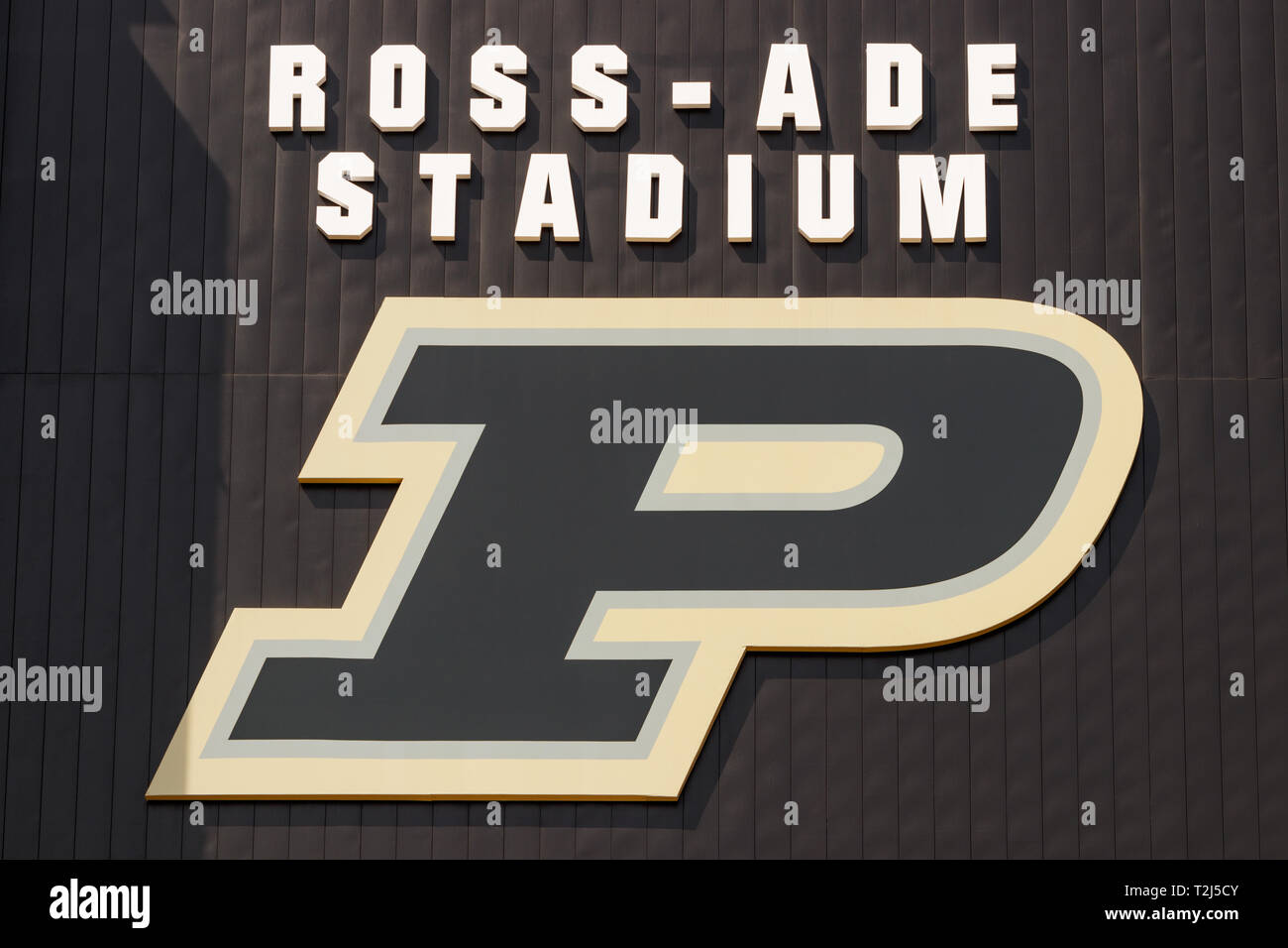 West Lafayette - Circa April 2019: Ross-Ade stadium at Purdue ...