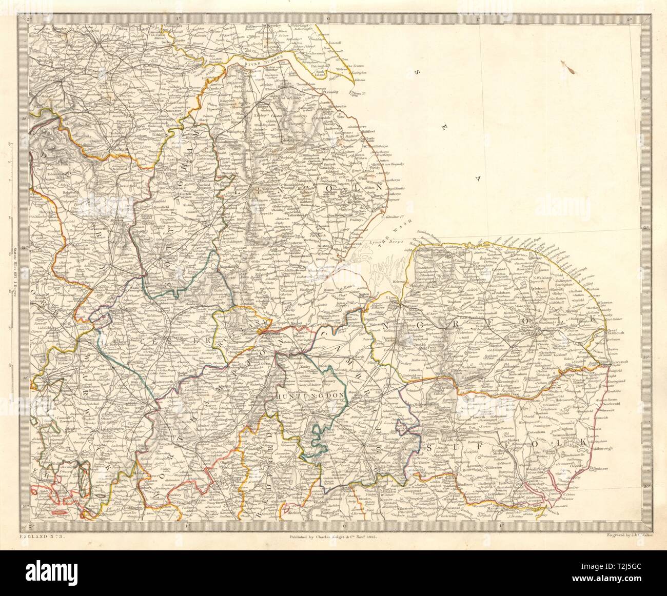 Map of norfolk england hi-res stock photography and images - Alamy