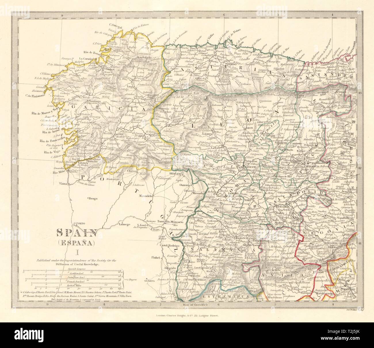 Map of new galicia hi-res stock photography and images - Alamy