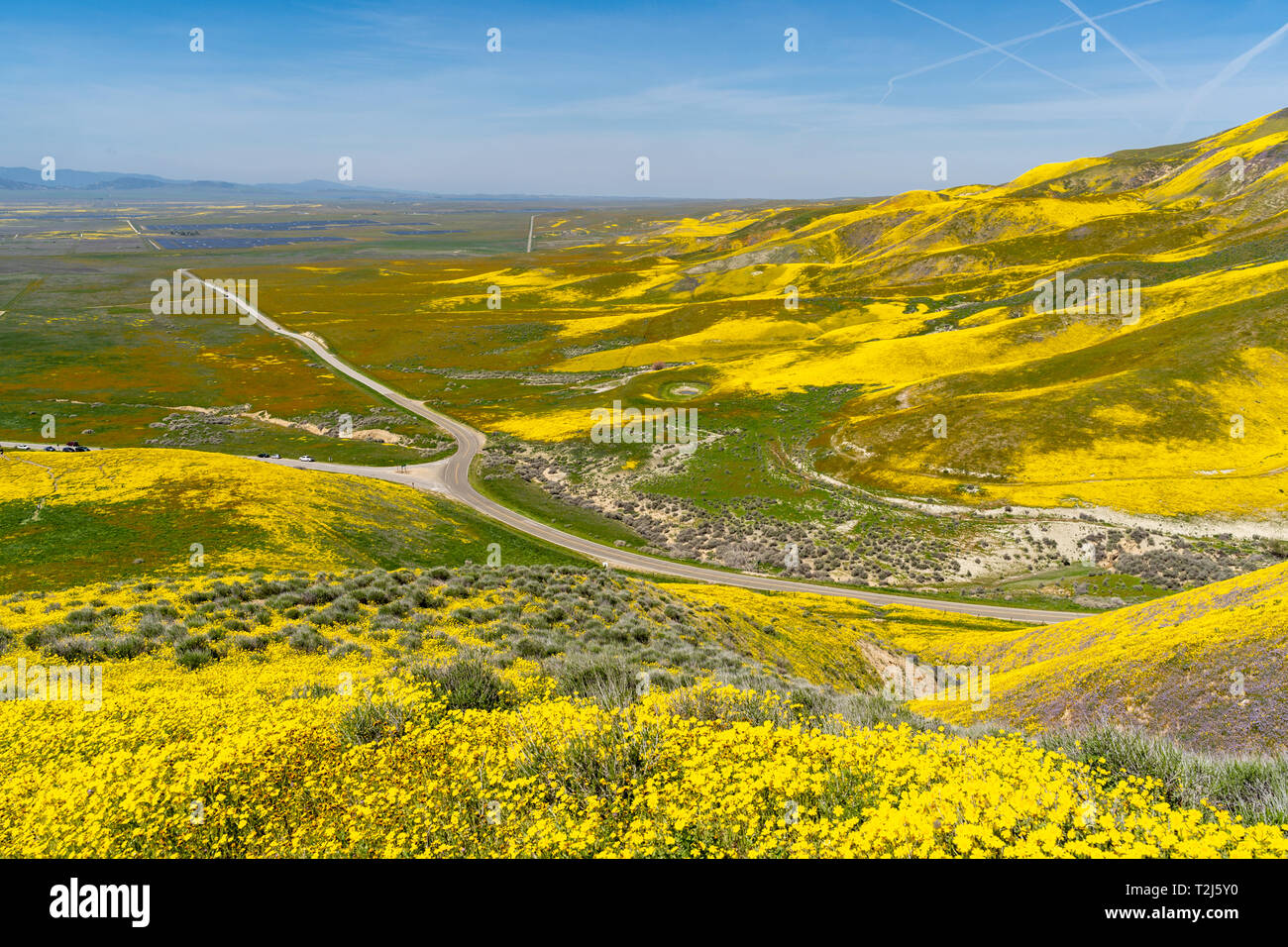 Carrizo Plain National Monument during the super bloom in California ...
