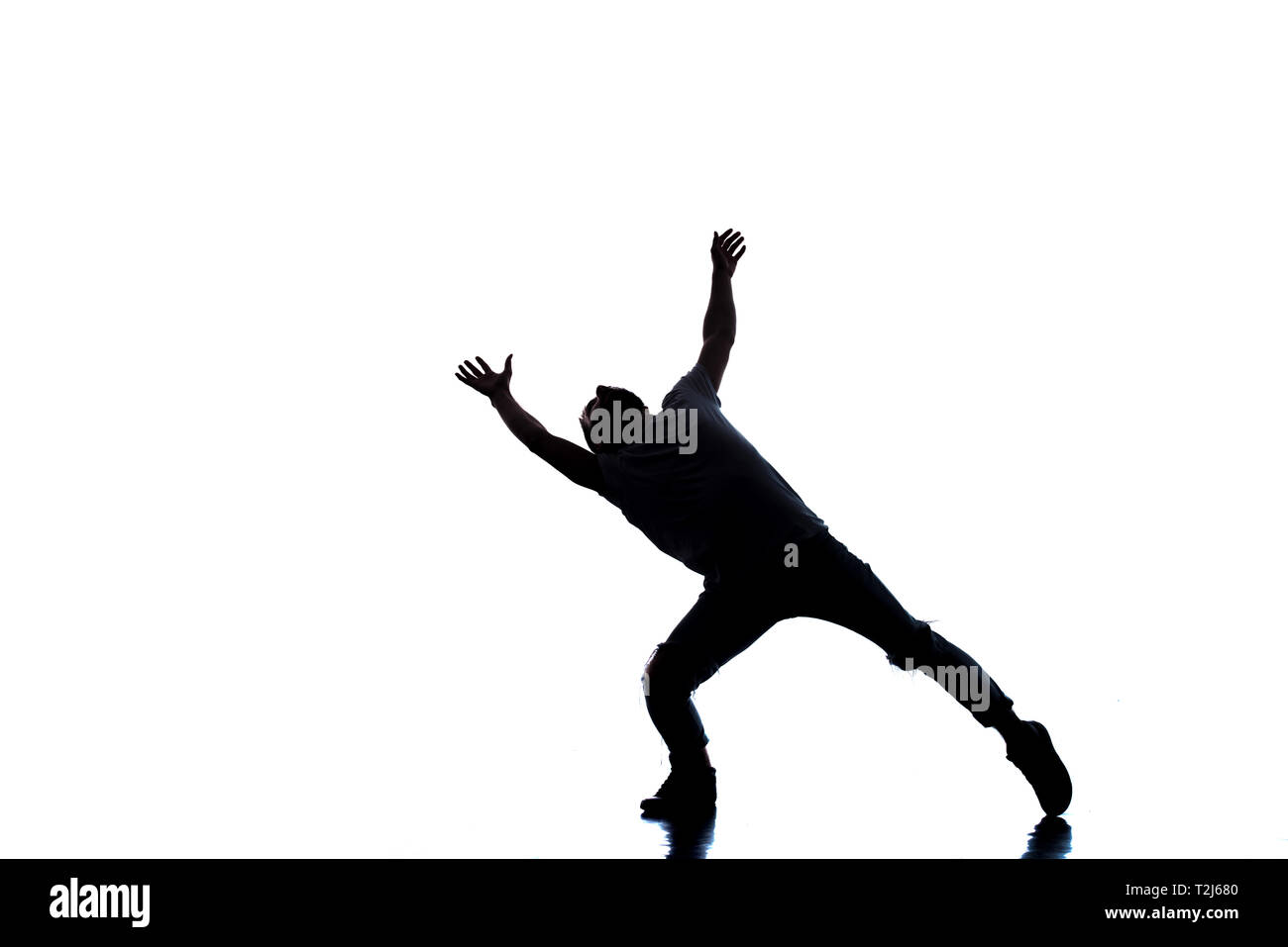 Modern man doing break dance routine Stock Photo - Alamy