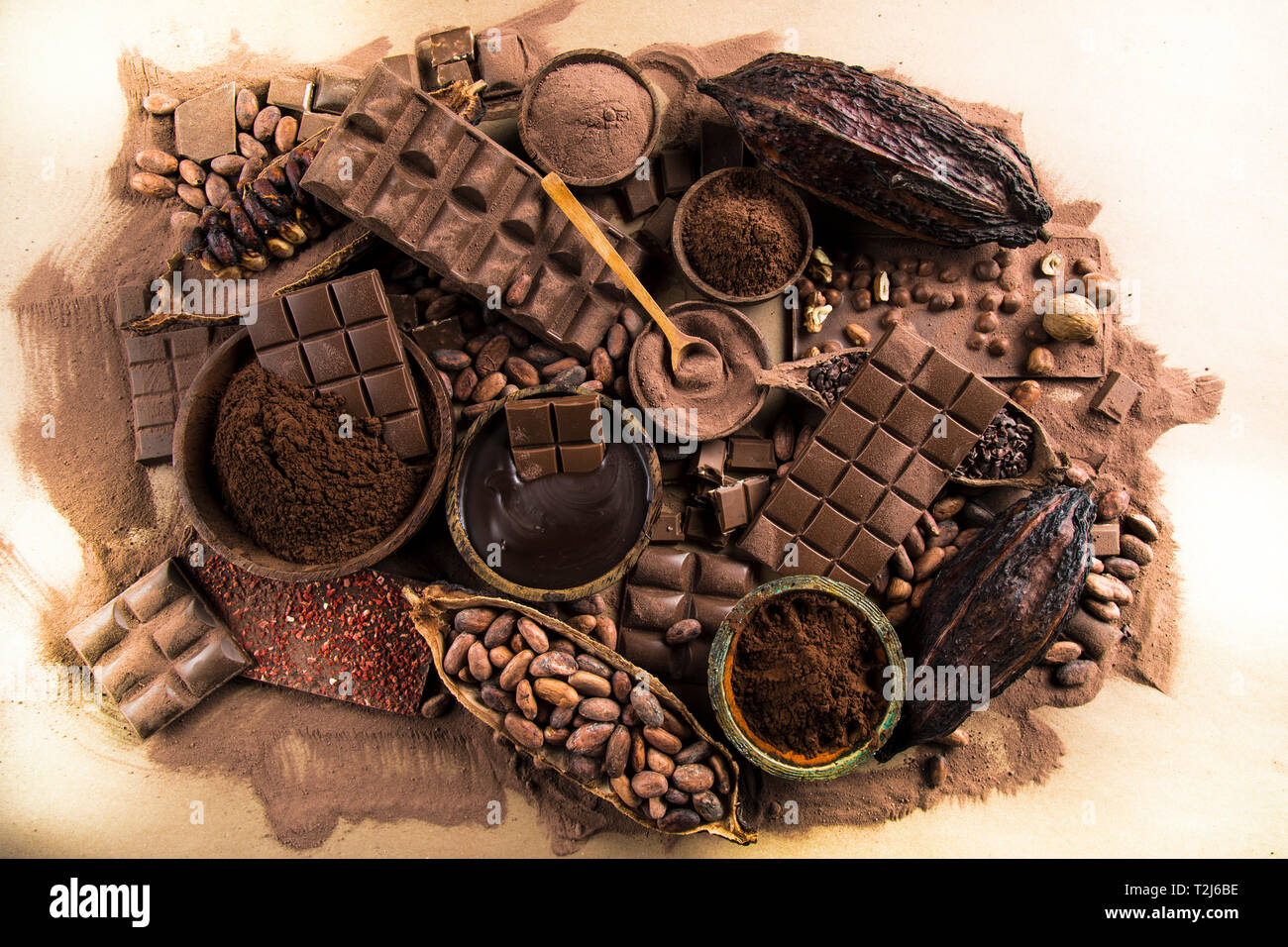 Set of Chocolate candies collection Stock Photo - Alamy