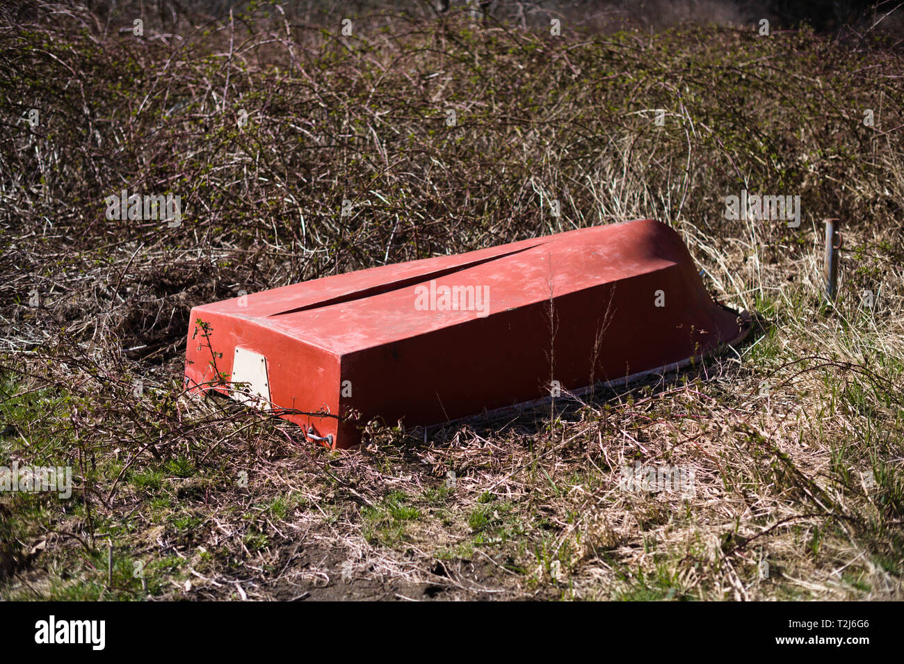 Boat stored at Lake Errock in Deroche, Mission, British Columbia ...